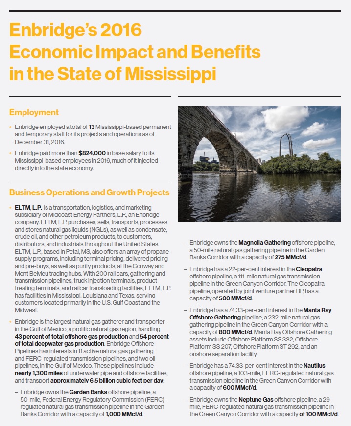 Our Economic Benefits by State and Province - Enbridge Inc.